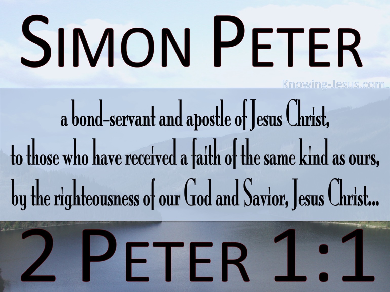 What Does 2 Peter 1:1 Mean?